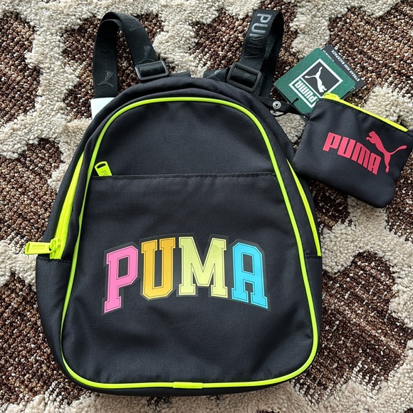 Puma | Bags | Puma Streak Mini Backpack Black Bright Logo With ...